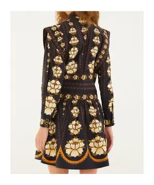 Farm Rio Floral Print Mini Dress