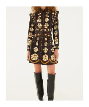 Farm Rio Floral Print Mini Dress