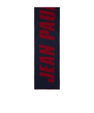 JEAN PAUL GAULTIER Letter-print Scarf - Navy Blue