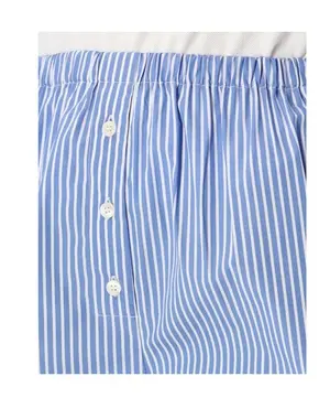 SPORTY  RICH Sporty Rich Popeline Striped Shorts