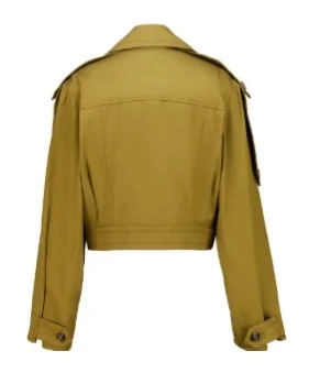 Zimmermann Luna Drill Cropped Cargo Jacket - Brown
