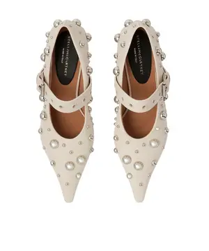 Stella McCartney Elsa Stud-embellished Pumps - White