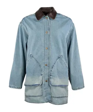 Woolrich Shirt-collar Pocket Denim Jacket - Blue