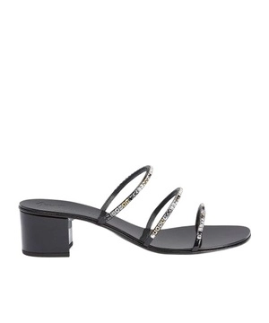 GIUSEPPE ZANOTTI Dark Colorful Embellished Sandals