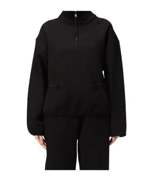 Woolrich Fleece Zipped Sweatshirt - Black