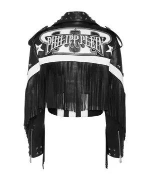 Philipp Plein Moon Leather Jacket