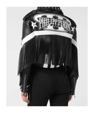 Philipp Plein Moon Leather Jacket