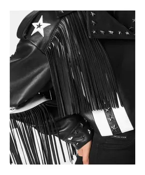 Philipp Plein Moon Leather Jacket