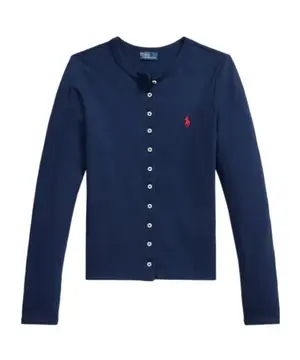 Polo Ralph Lauren Crew Neck Long-sleeved Cardigan
