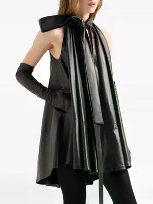 7 For All Mankind Tie-neck Mini Dress