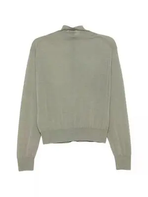 ALYSI Button-up Mock-neck Cardigan