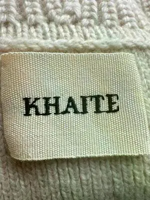 Khaite Beige Cable-knit V-neck Sweater - Neutrals
