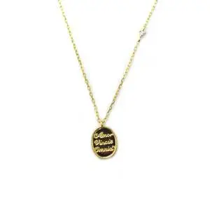 LA KAISER 14kt Gold "love Conquers All" Diamond Pendant - Yellow