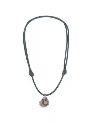DEZSO Diamond And Shell Necklace - Pink