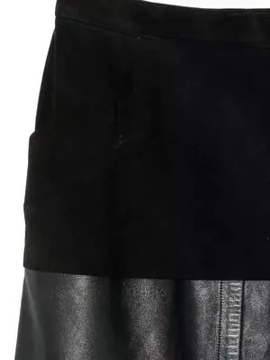 Saint Laurent 1980s Panelled Leather Midi Skirt