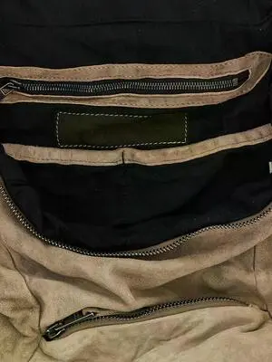 GIORGIO BRATO Wrinkled Effect Leather Backpack Bag