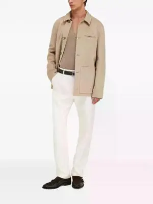 FERRAGAMO Double Wool And Cashmere Blouson - Neutrals