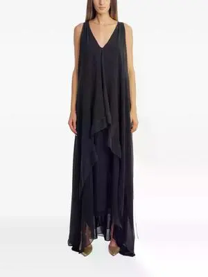 IRINA SCHROTTER Lyko Layered Asymmetric Maxi Dress