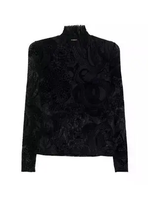 Just Cavalli Devoré Animal-pattern T-shirt
