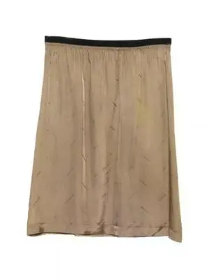 MAISON MARGIELA 2000s Logo-pattern Midi Skirt