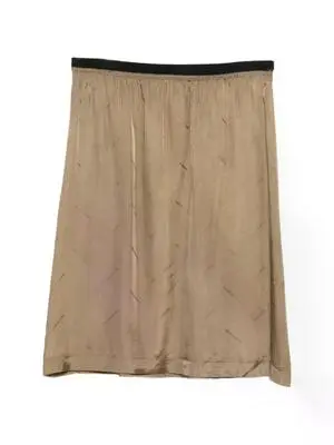 MAISON MARGIELA Logo Pattern Midi Skirt