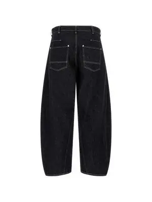 Comme Des Garçons Contrast Stitch Tapered Jeans - Blue