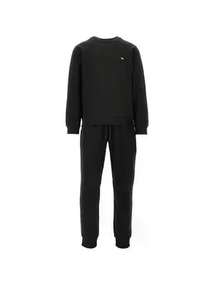 EA7 Logo-print Tracksuit - Black