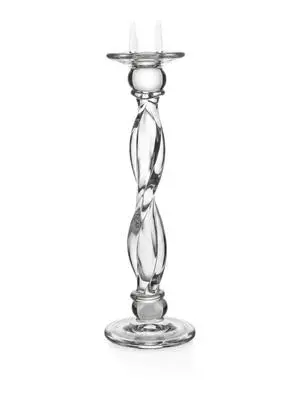 ENZO DE GASPERI Spiral Glass Candlestick - White
