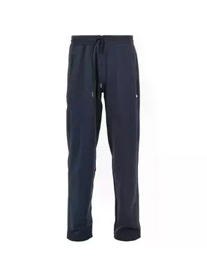 EA7 Drawstring Logo-plaque Track Pants - Blue