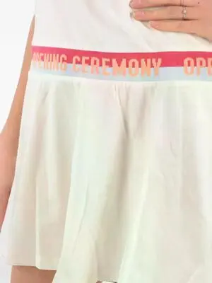Opening Ceremony Logo Waistband Short Sleeve Mini Dress