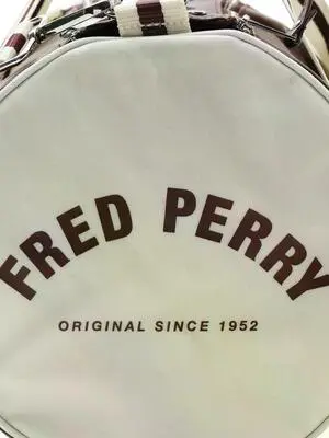 Fred Perry Logo-print Barrel Bag