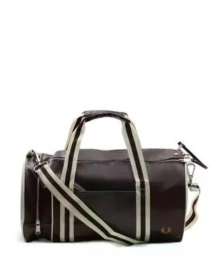Fred Perry Fred Perry Logo Print Barrel Bag Red