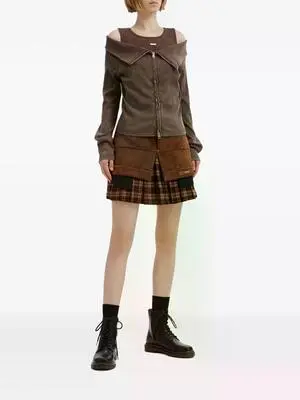 MUSIUM DIV. Cold-shoulder Ribbed Top