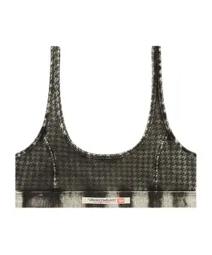 DIESEL® Logo Detail Denim Bra