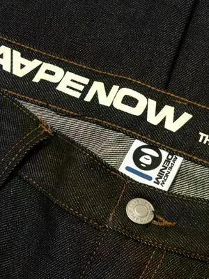 AAPE BY *A BATHING APE Logo-patch Straight-leg Jeans