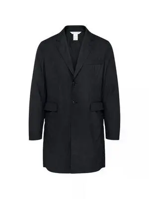 Comme Des Garçons Pinstripe-pattern Single-breasted Coat