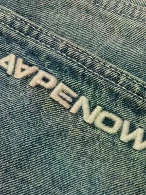 AAPE BY *A BATHING APE Logo-embroidered Straight-leg Jeans