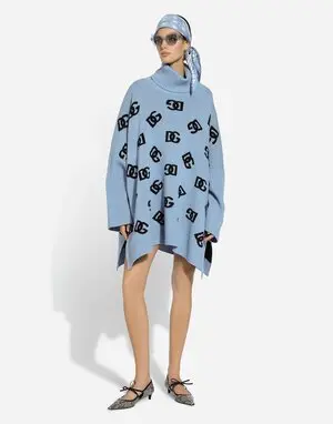 Dolce & Gabbana Dolce Gabbana Logo Detailed High Neck Jumper