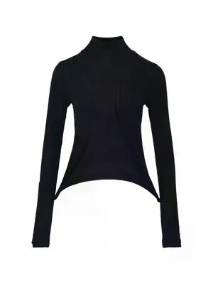 MELITTA BAUMEISTER Ribbed-knit Asymmetric Sweater