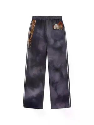 DOUBLET Tie-dye Chain-print Track Pants