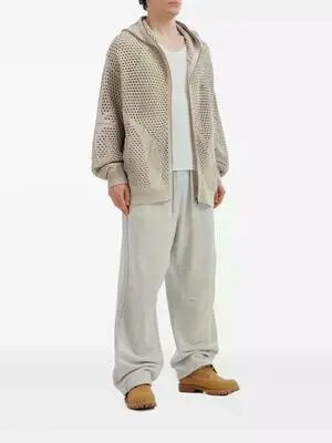 FIVE CM Open-knit Zip-up Hoodie