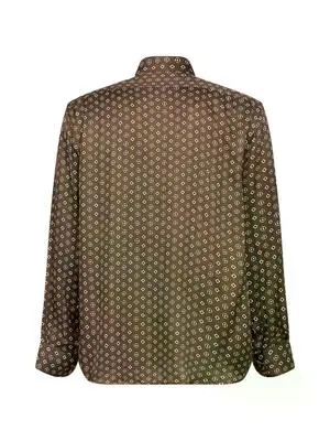 COSTUMEIN Geometric-print Long-sleeve Shirt