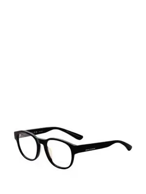 Armani Exchange Matte Round-frame Glasses - Blue