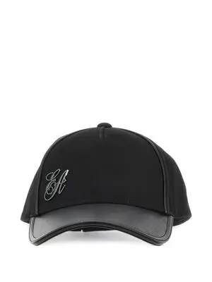 Emporio Armani Logo-plaque Baseball Cap - Black