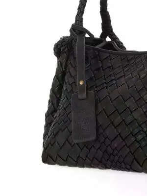 VISONA` Woven-leather Shoulder Bag