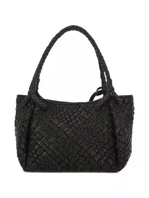 VISONA` Visona Woven Leather Shoulder Bag