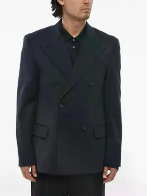 Off-White Double-breasted Peak-lapel Blazer - Blue