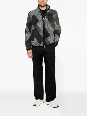 Moncler Argyle-check-pattern Zip-up Jacket