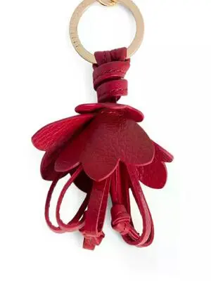 COCCINELLE Floral-shaped Leather Bag Charm