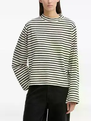 Marc O'polo Striped Mock-neck Top